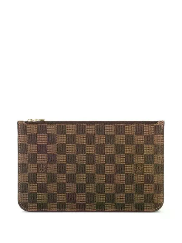 LOUIS VUITTON Damier Ebene Neverfull Mm Pouch