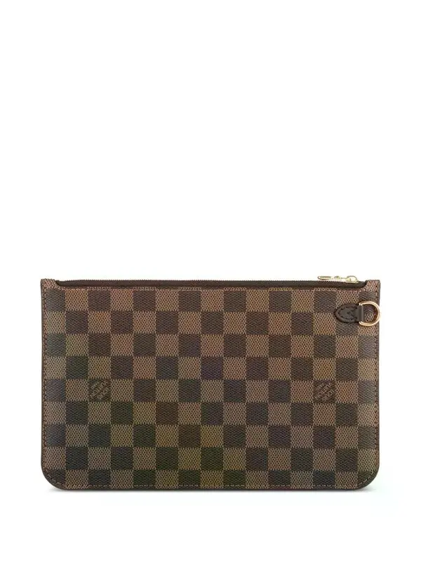 LOUIS VUITTON Damier Ebene Neverfull Mm Pouch