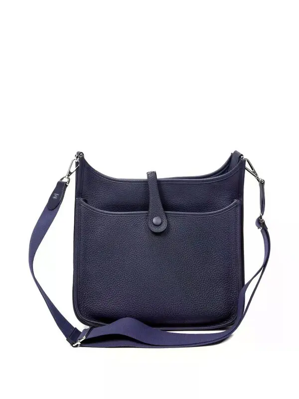 Hermès Perforated Leather Shoulder Bag - Blue