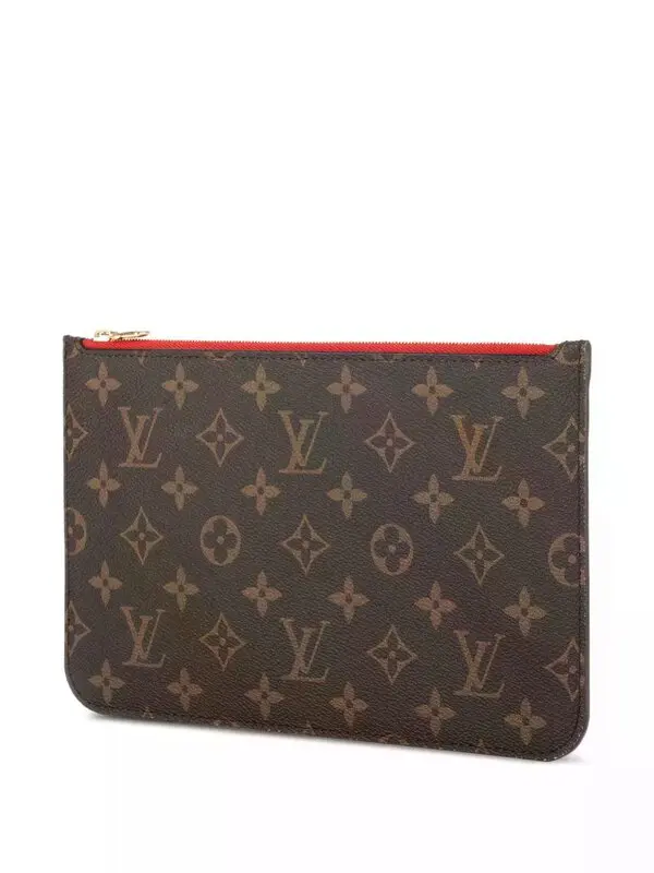 LOUIS VUITTON Monogram Zip Pouch - Brown