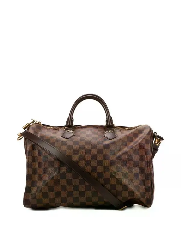 LOUIS VUITTON Damier Ebène Speedy Travel Bag