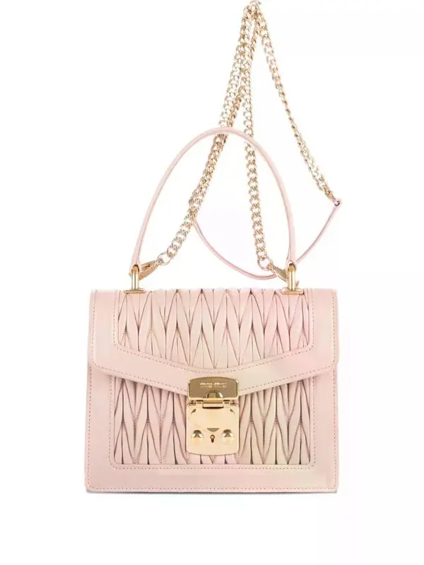 Miu Miu Pleated Flap Bag - Neutrals