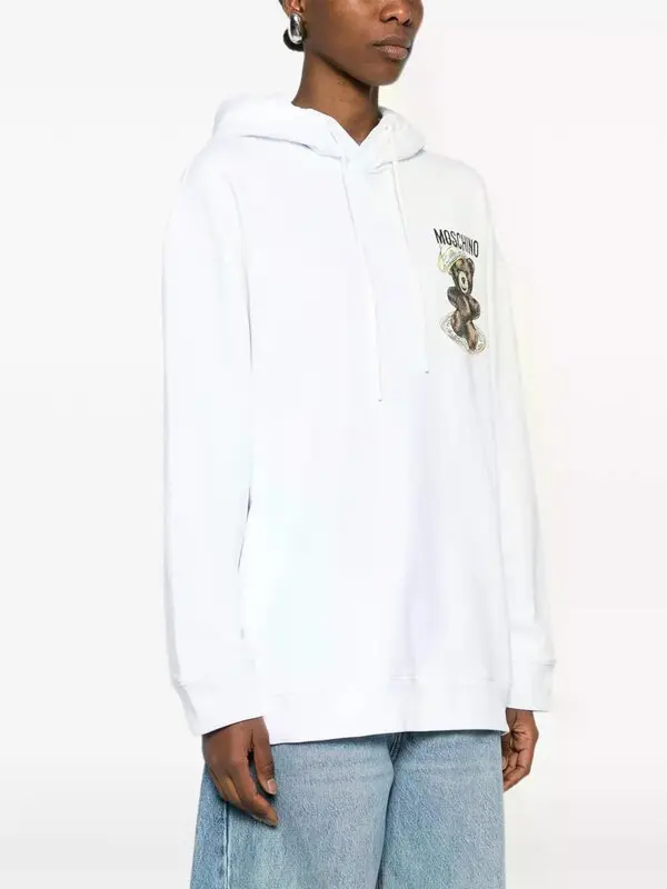Moschino Graphic-print Long-sleeve Hoodie