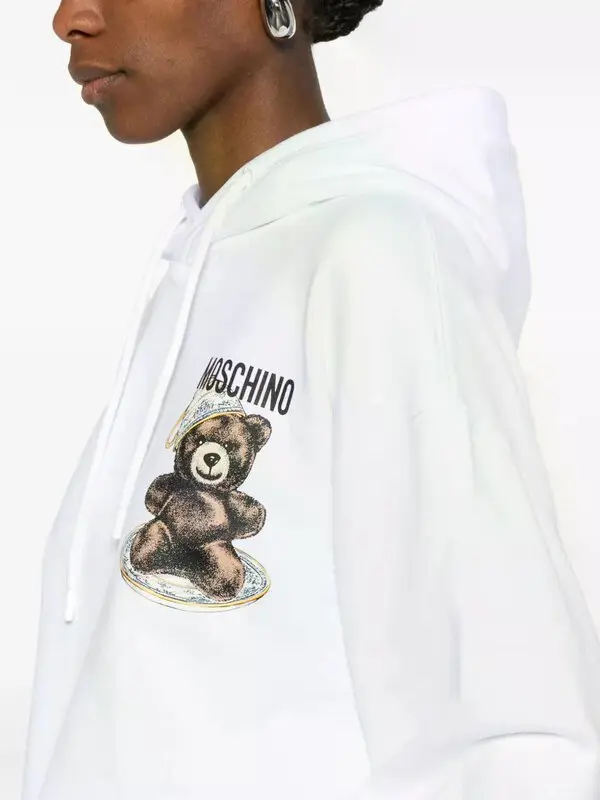 Moschino Graphic-print Long-sleeve Hoodie