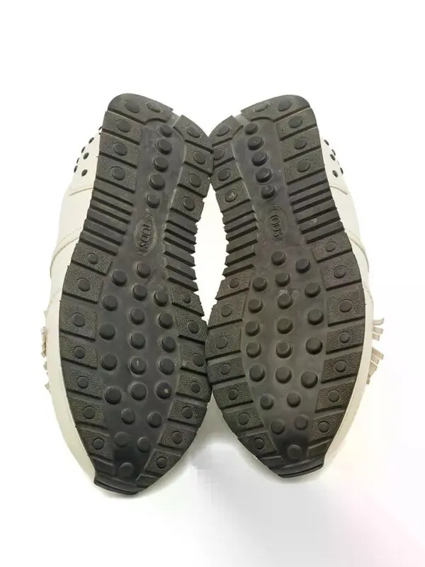 TOD'S Cream Fringe Detail Slip-on Sneakers - Neutrals