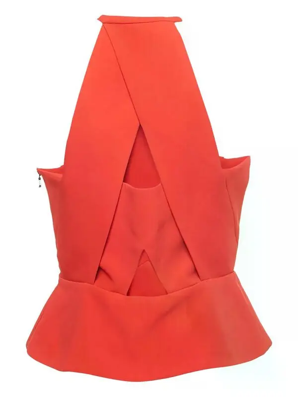 Roland Mouret Sleeveless Peplum Top