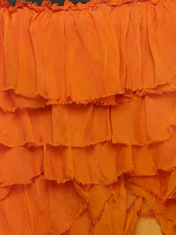 Dolce & Gabbana Ruffled Mini Skirt - Orange