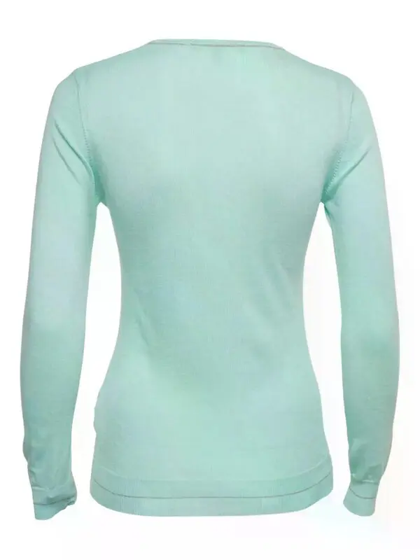 Roberto Cavalli V-neck Long Sleeve Top