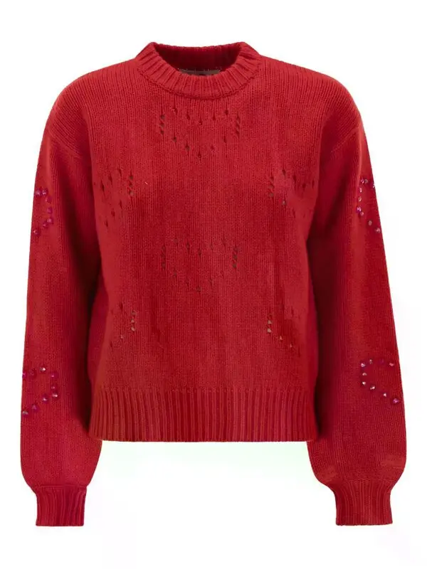MC2 SAINT BARTH Danya Heart-motif Jumper