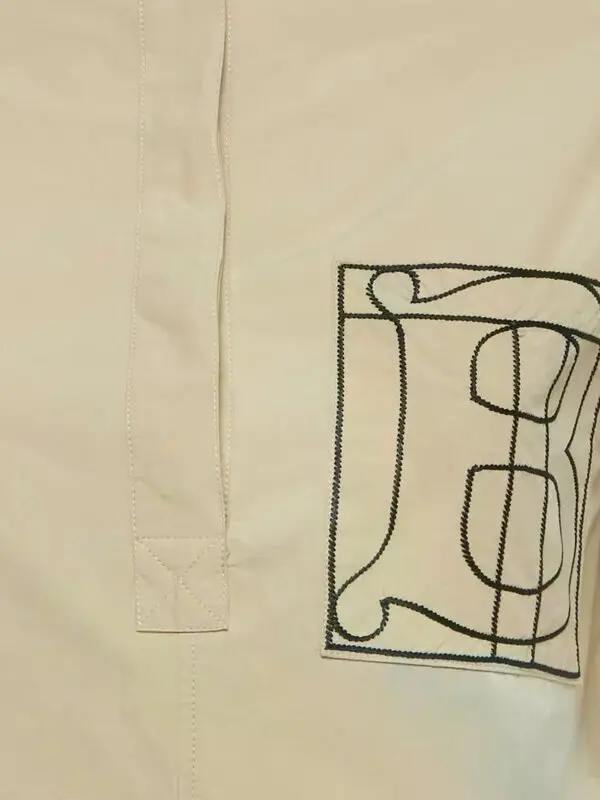 Burberry Monogram Embroidered Mini Dress