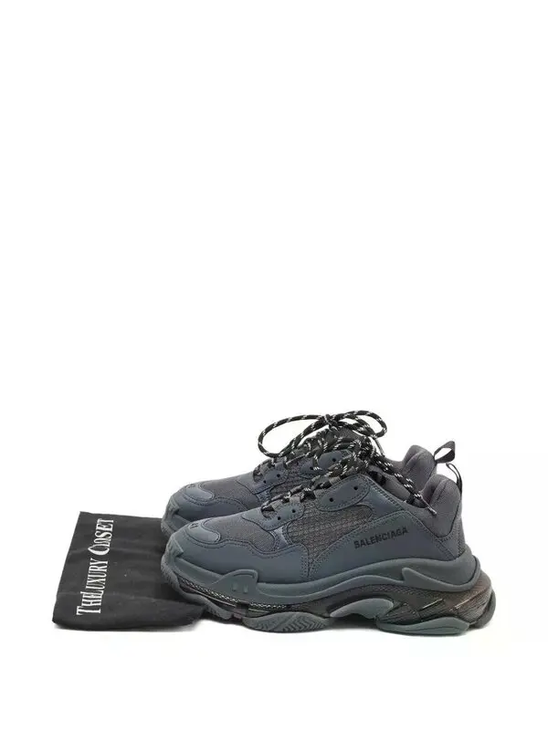 Balenciaga Triple S Clear Sole Sneakers - Grey