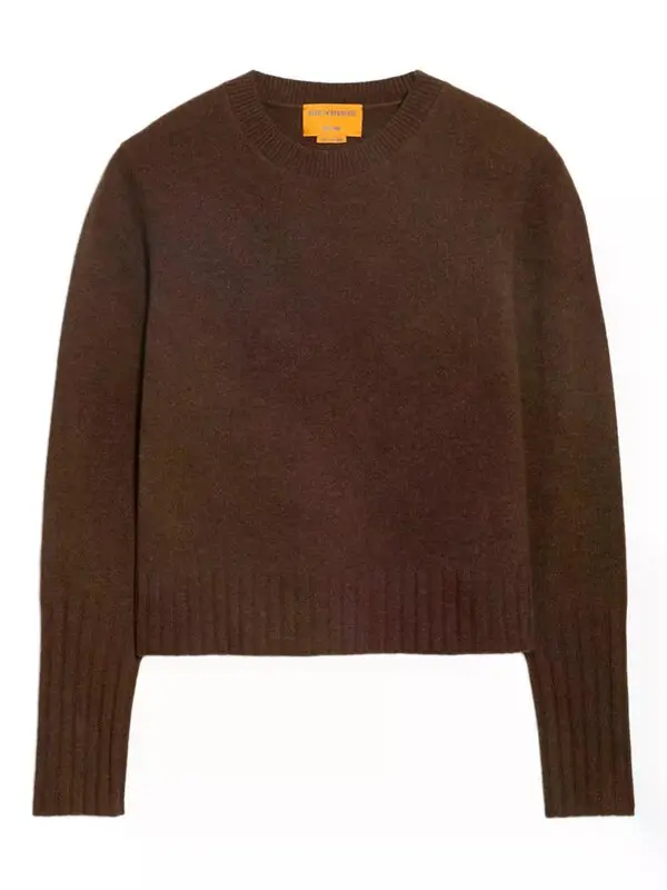Guest In Residence Shrunken Crew Cashmere Sweater - Brown