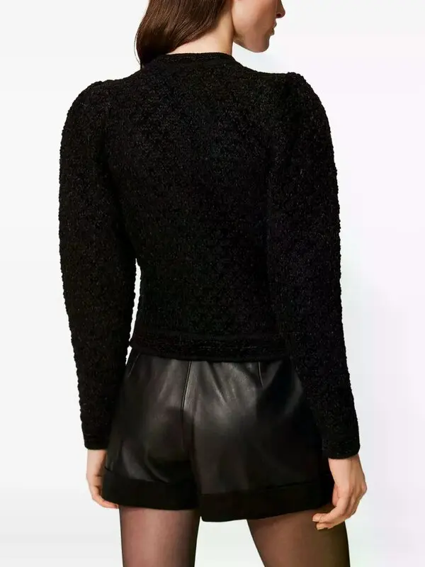 TWINSET Puff-sleeve Jacquard Cardigan