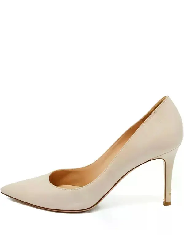 GIANVITO ROSSI Leather Pointed Toe Stiletto Heel Pumps