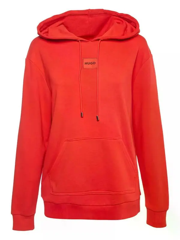 Hugo Logo-appliqué Cotton Hoodie
