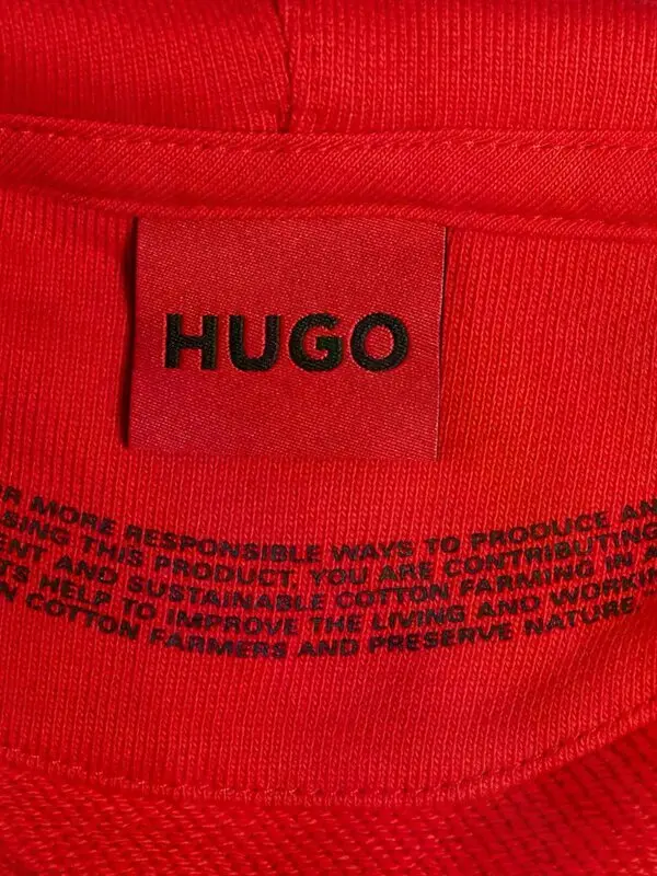 Hugo Logo-appliqué Cotton Hoodie