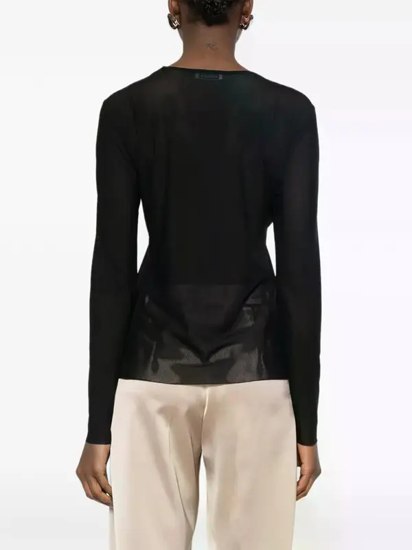 BLANCA VITA Long-sleeve Crew Neck Top