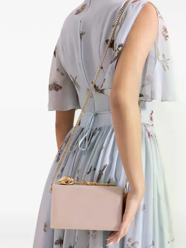 Erdem Bloom Minaudière Clutch Bag - Neutrals