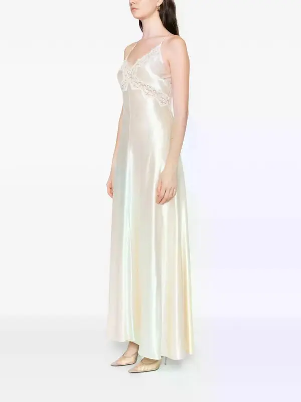 Alberta Ferretti Lace Straps Dress