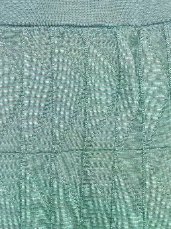 Missoni Knitted Mini Skirt With Geometric Pattern