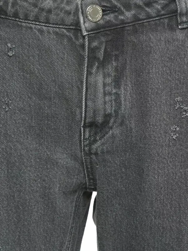 Givenchy Distressed Denim Straight Leg Jeans