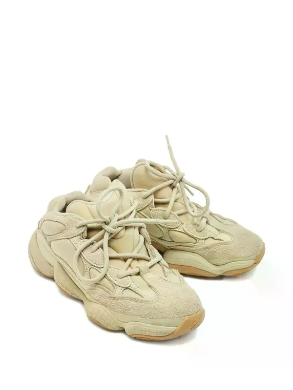 ADIDAS X YEEZY 500 Layered Suede Lace-up Sneakers
