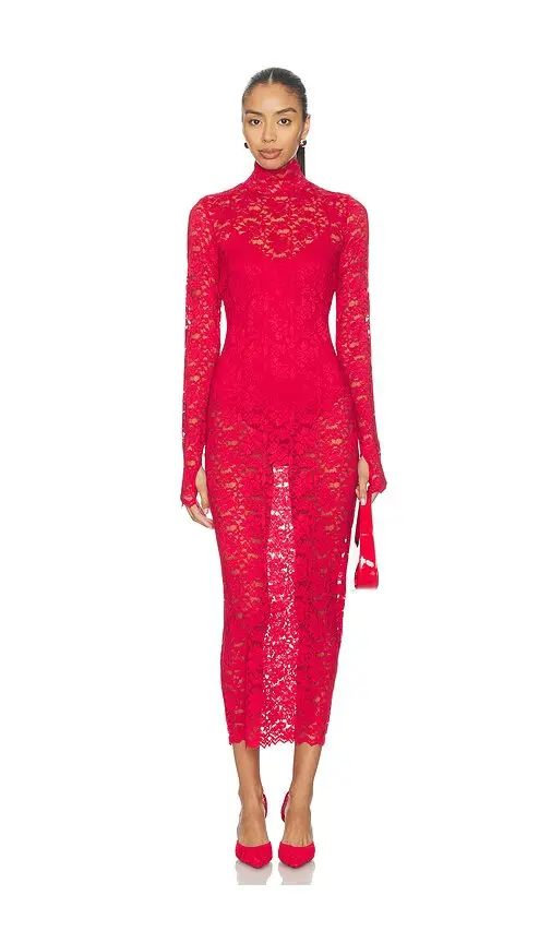 AFRM Joysel Lace Dress - Red