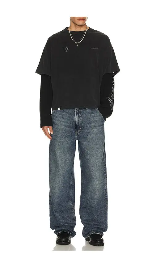 DRMERS CLUB Polaris Layered Tee In . Also - Black