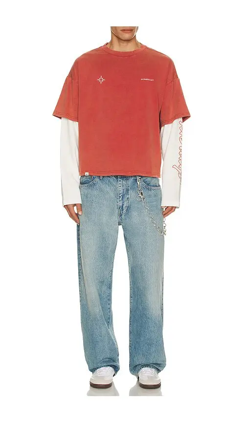 DRMERS CLUB Polaris Layered Tee In . Also - Red