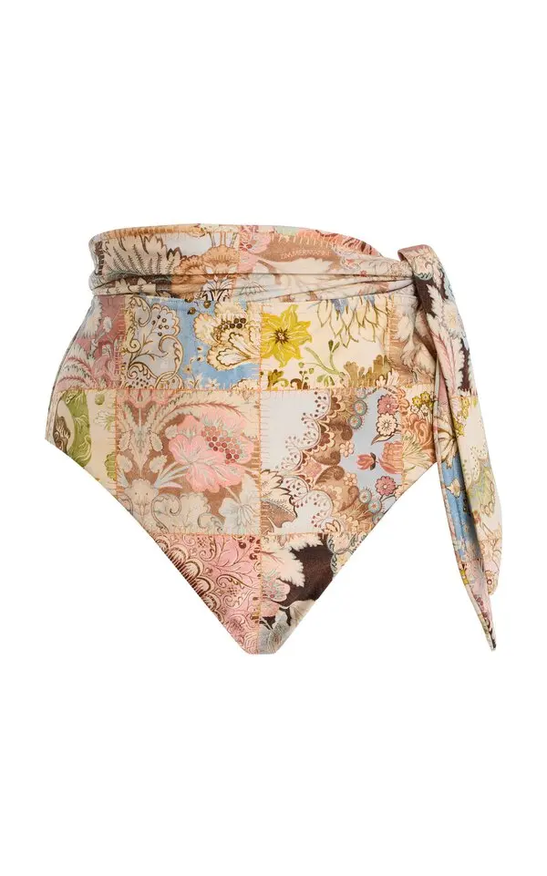 Zimmermann Daylight High-waisted Bikini Bottoms - Multi