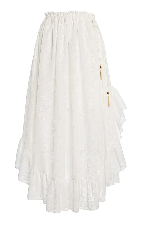 Zimmermann Daylight Ruffled Maxi Skirt - Ivory
