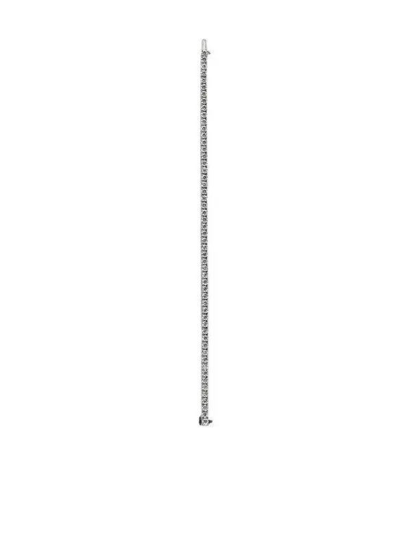 JEWELS AFICIONADO 18k White Gold Pavé-set Diamond Tennis Bracelet - Silver