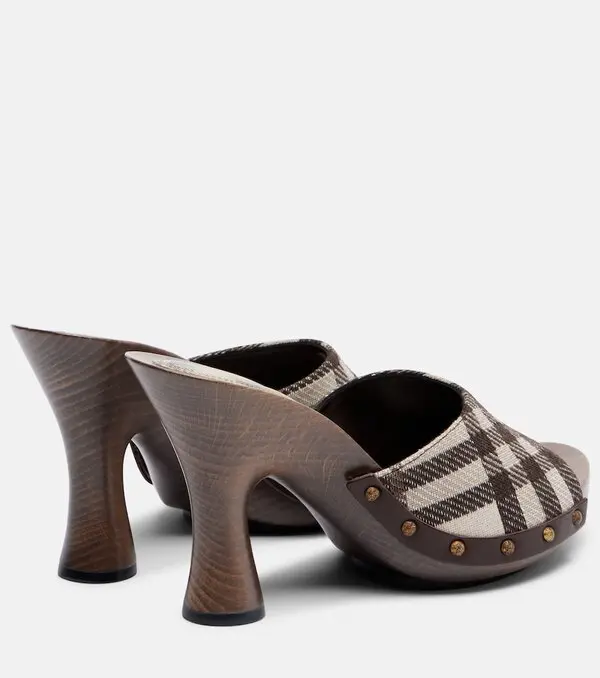 Burberry Checked Platform Sandals