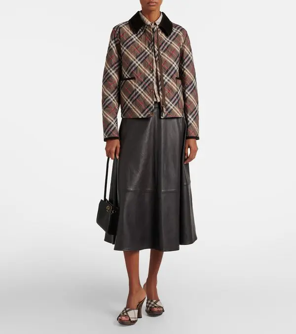 Burberry Checked Platform Sandals