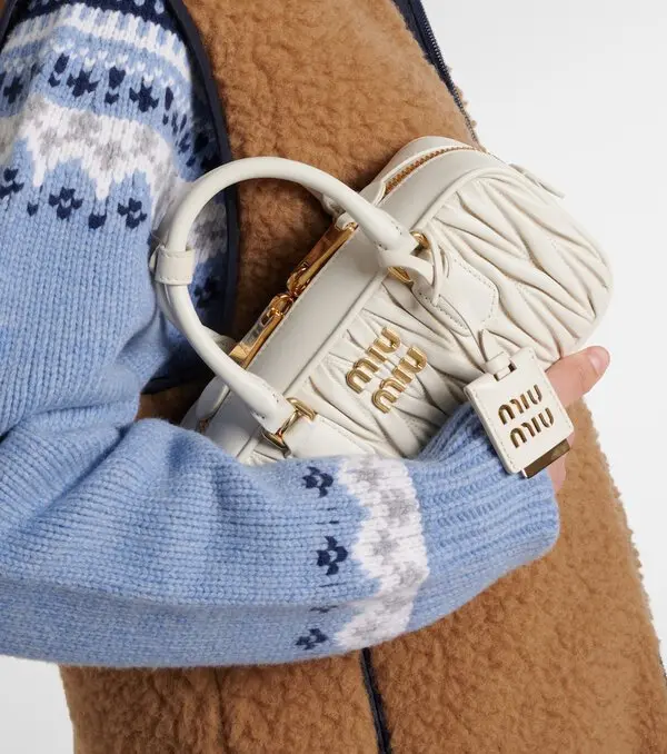 Miu Miu Arcadie Small Leather Top-handle Bag