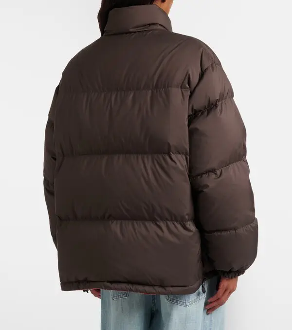 Miu Miu Reversible Down Jacket - Brown