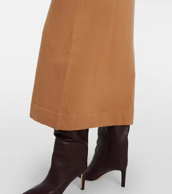 Rixo Elliette Wool And Cashmere Midi Dress