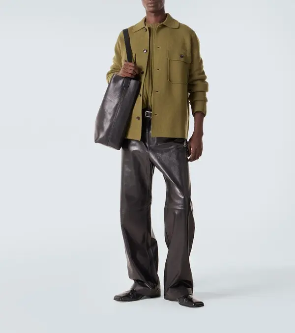 ALLUDE Wool And Cashmere Overshirt - Green