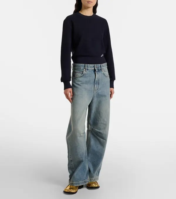 Loewe Anagram Barrel-leg Jeans
