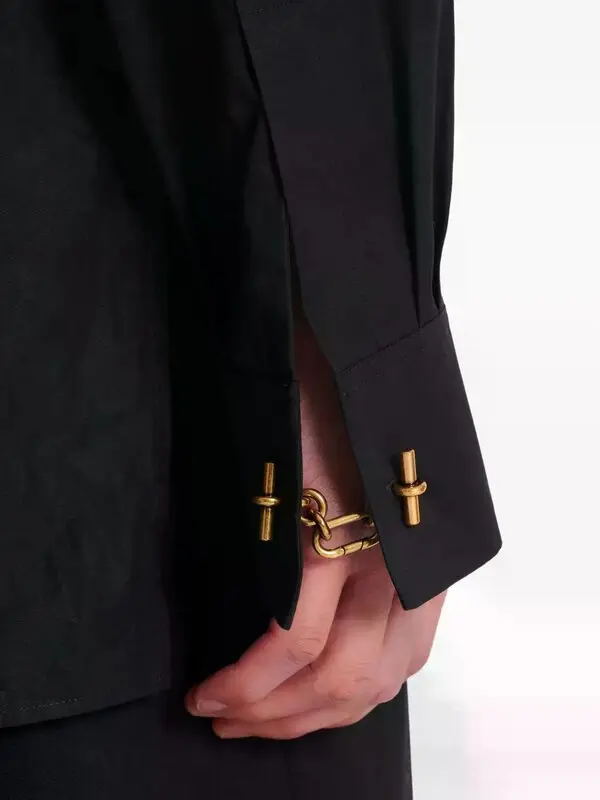 Balmain Long-sleeve Concealed-fastening Shirt