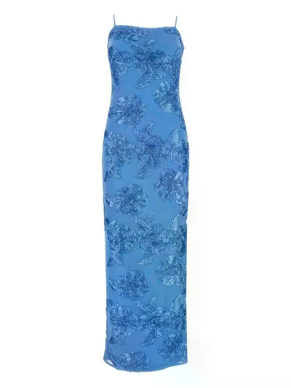 ROTATE BY BIRGER CHRISTENSEN Floral Embroidered Maxi Dress