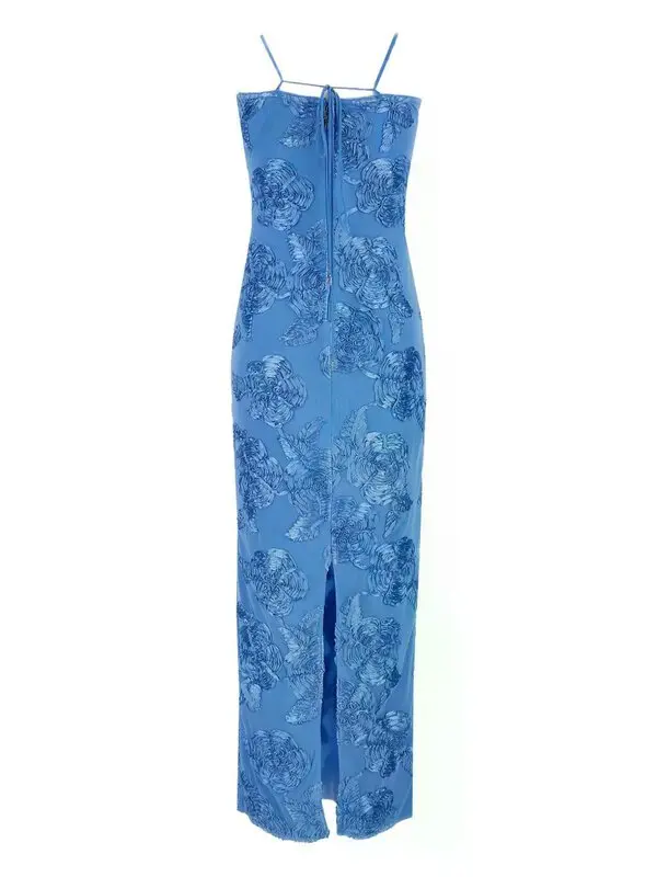 ROTATE BY BIRGER CHRISTENSEN Floral Embroidered Maxi Dress