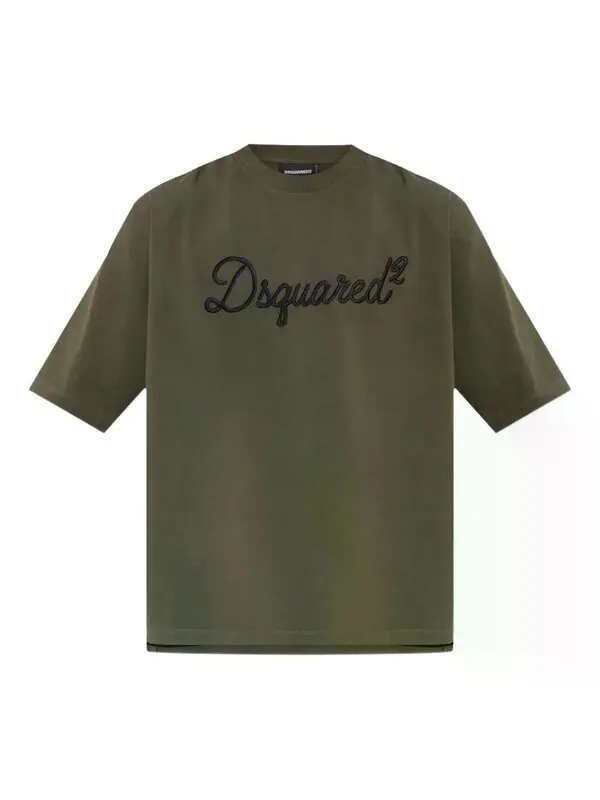 Dsquared2 Embroidered Crew-neck T-shirt - Green