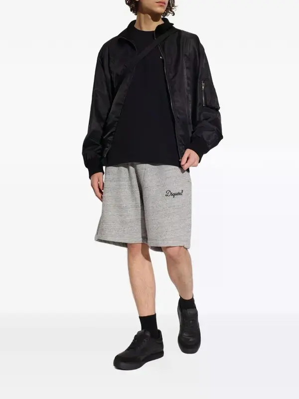 Dsquared2 Embroidered Cotton Track Shorts