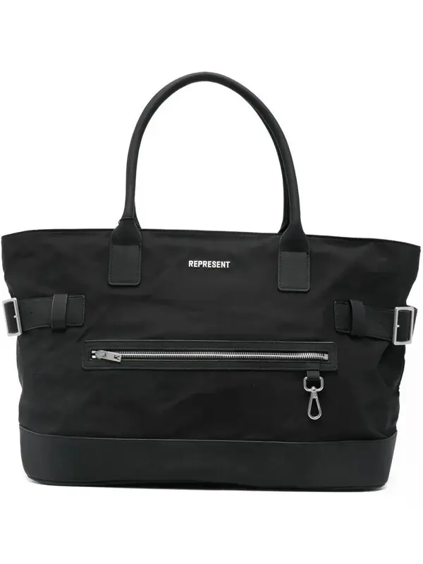 REPRESENT Buckle Zip Tote Bag - Black