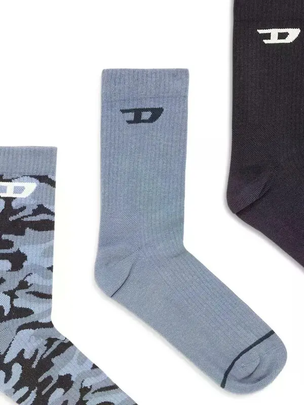 DIESEL® Skm-d-tennis-crew-17,5 Logo Socks - Grey