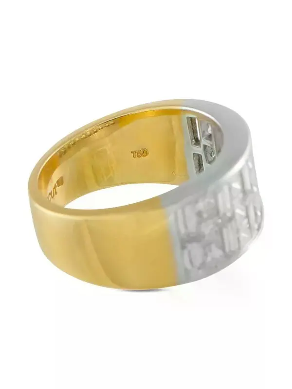 LB EXCLUSIVE 18k White And Yellow Diamond Ring