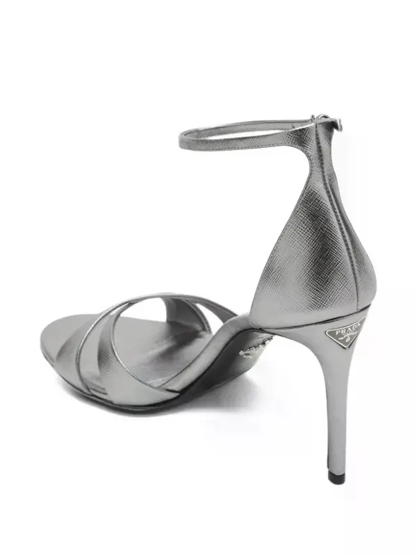Prada Leather Heeled Sandals