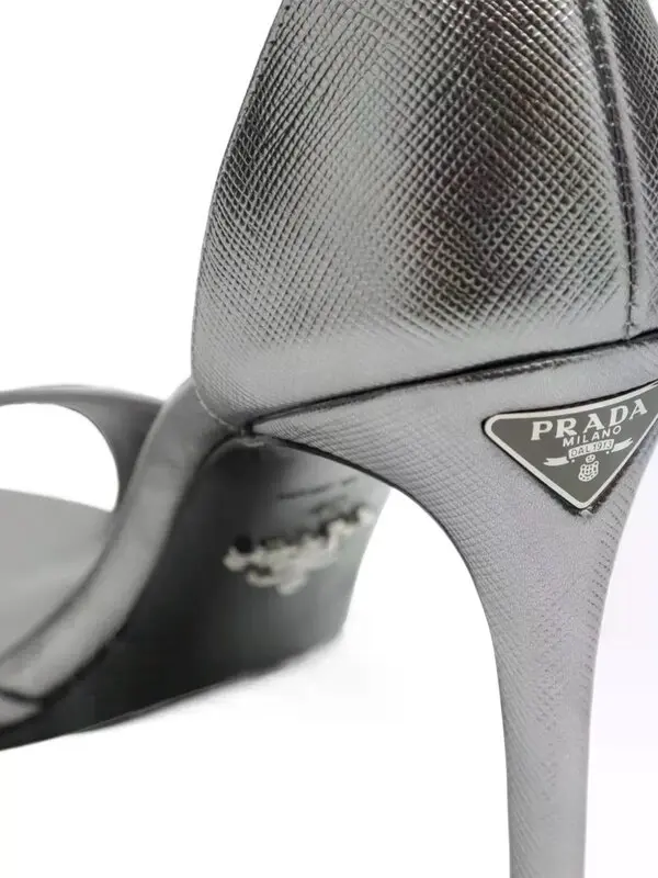 Prada Leather Heeled Sandals