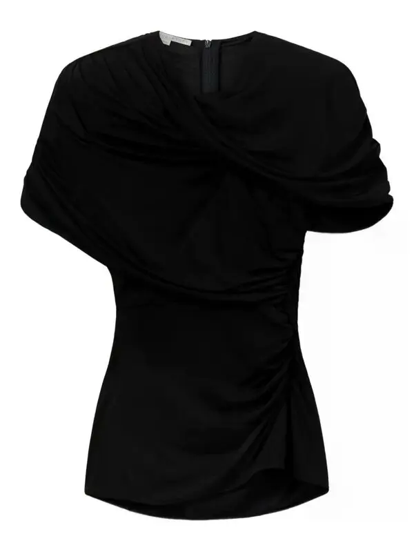 Stella McCartney Draped Cut-out Detail Top - Black